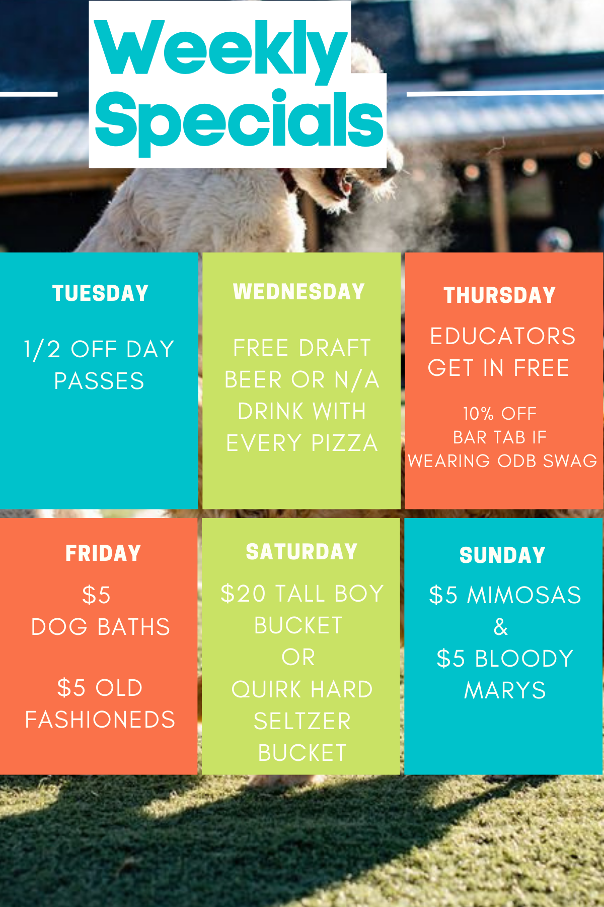 Weekly Bar Specials