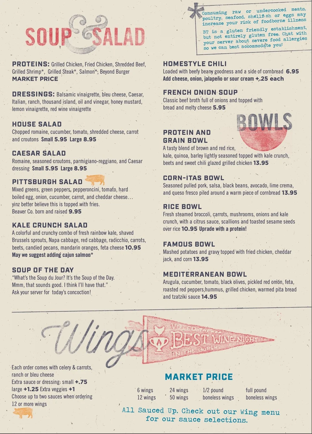 Main Menu — Bigham Tavern