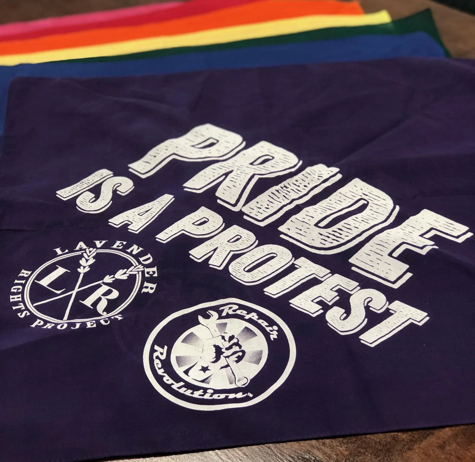 Get Your #PrideIsAProtest Bandana Today — Lavender Rights Project