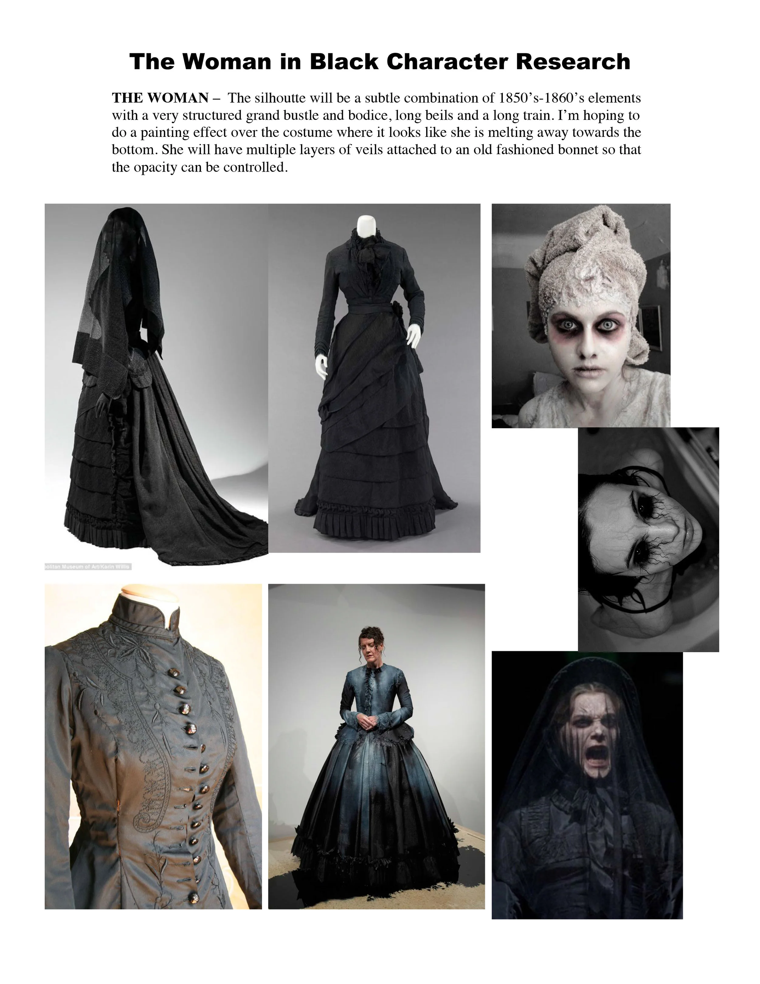 The Woman In Black Costume