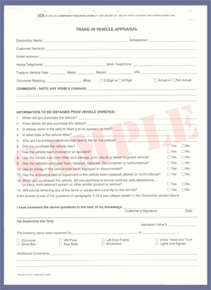 Test Drive Agreement — Independent Dealer Solutions