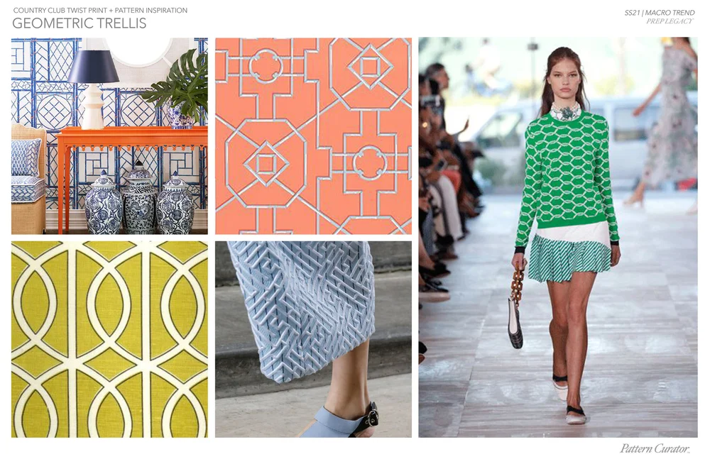 Pattern Curator Trend Service GEOMETRIC TRELLIS