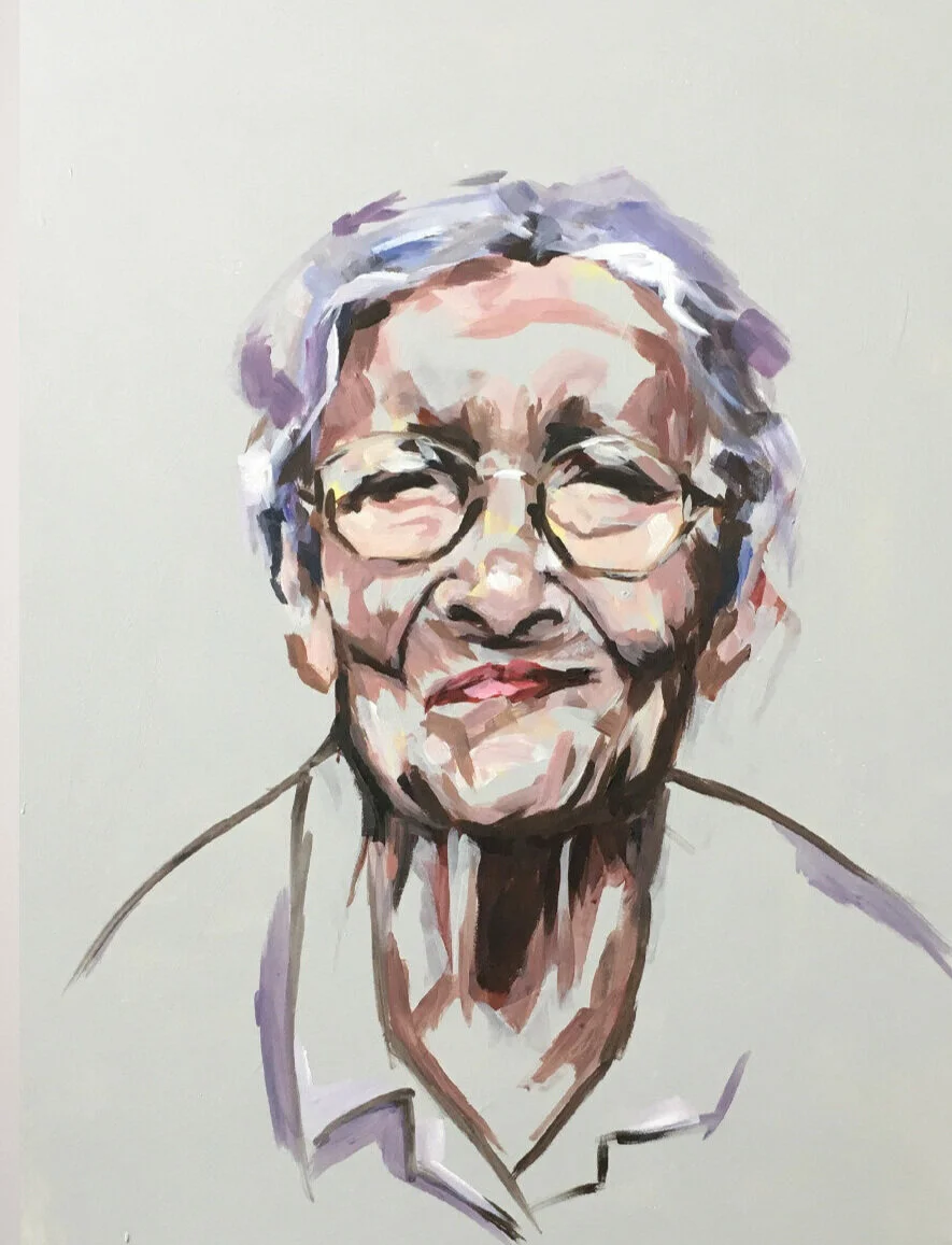 Self portrait- Contemporary expressive portrait painting — Florence Lee ...