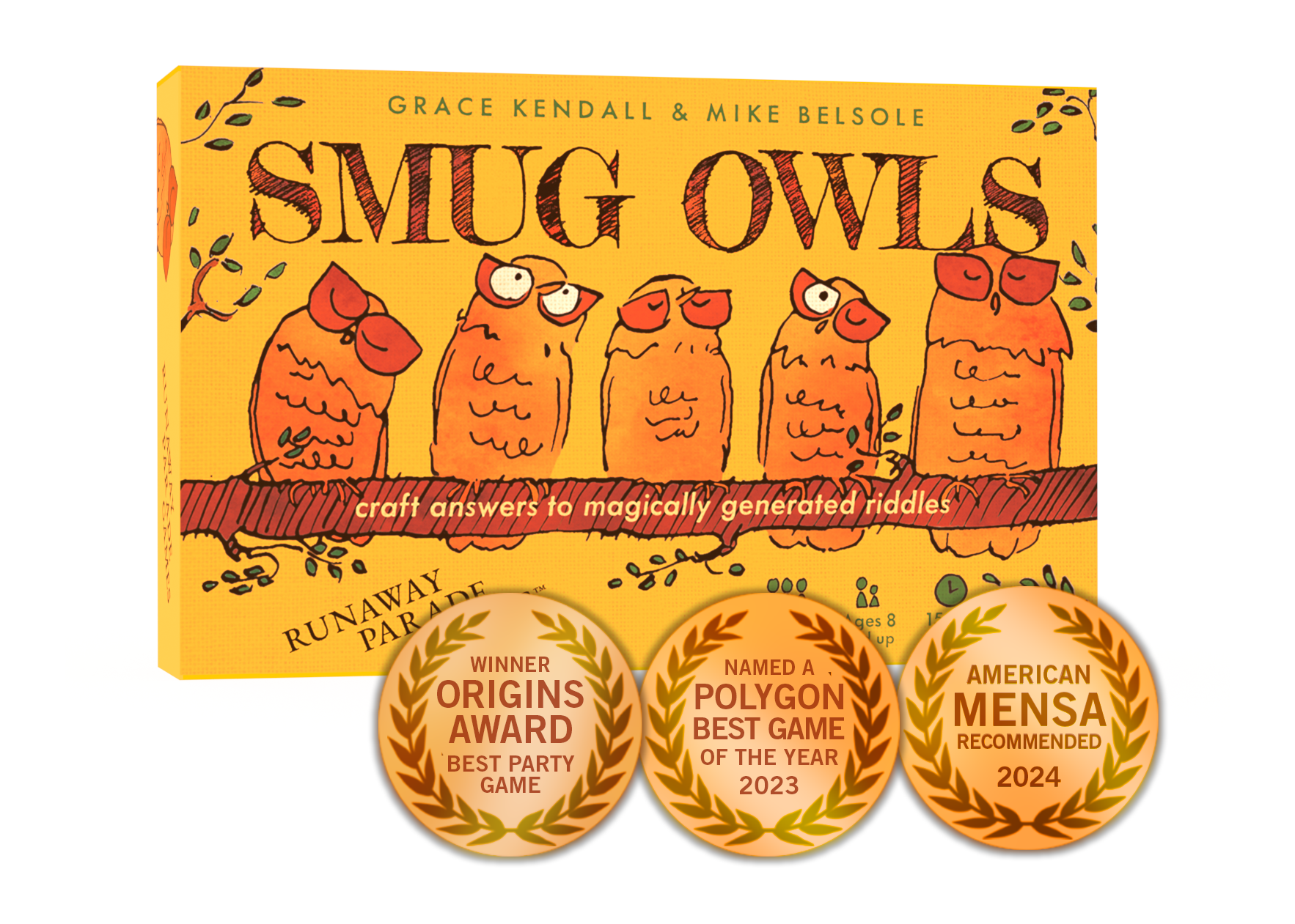 Smug Owls Card Game and All Expansions: All In Combo — Runaway Parade Games