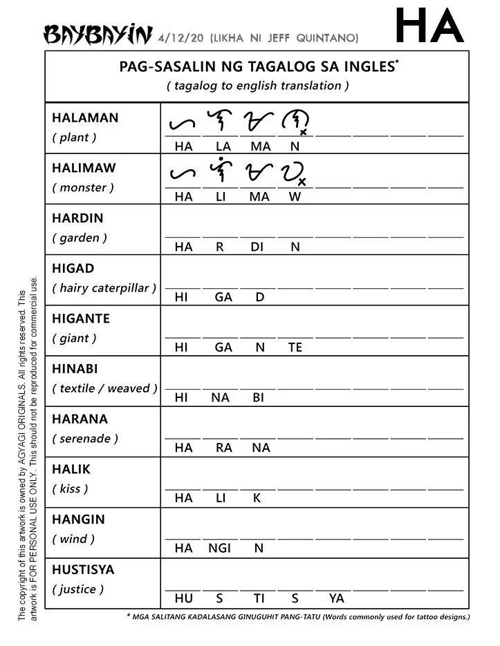 BAYBAYIN BLOG TYPE — AGYAGI