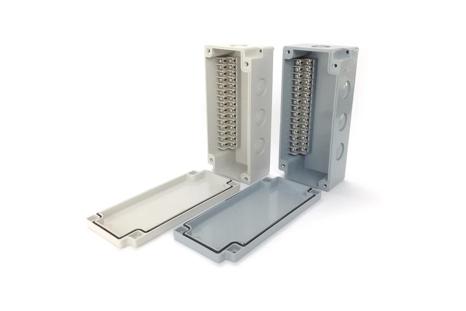 6-Position ABS Centered 2-Way Terminal Enclosure Box ...