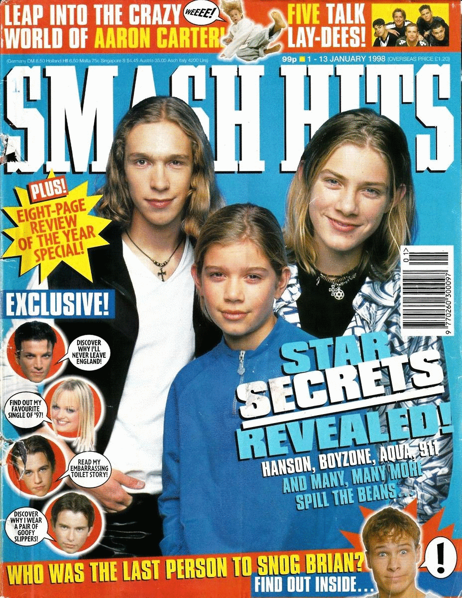 The Very Best Of Hanson Magazine Cover 90s