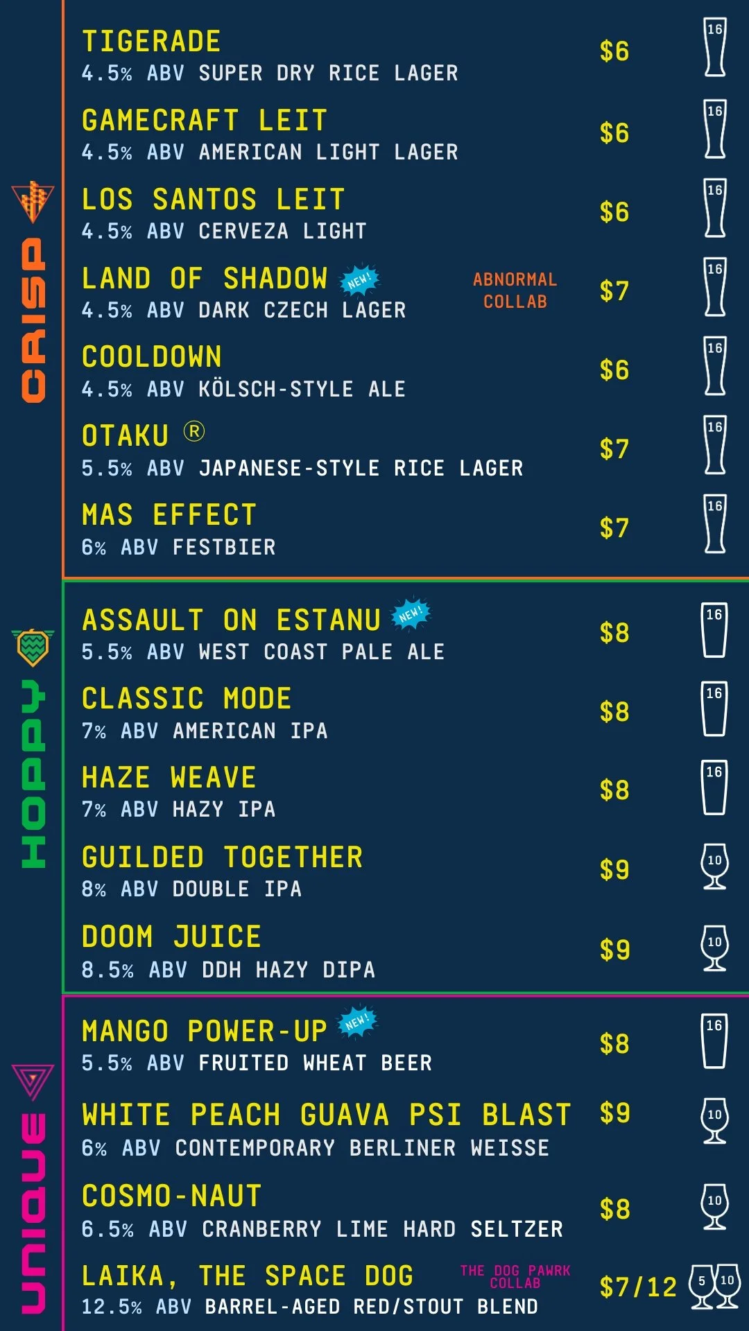 Beers — GameCraft Brewing