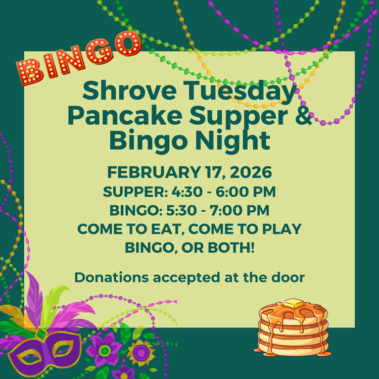 Shrove Tuesday Pancake Supper & Bingo Night — Calvary Episcopal Church