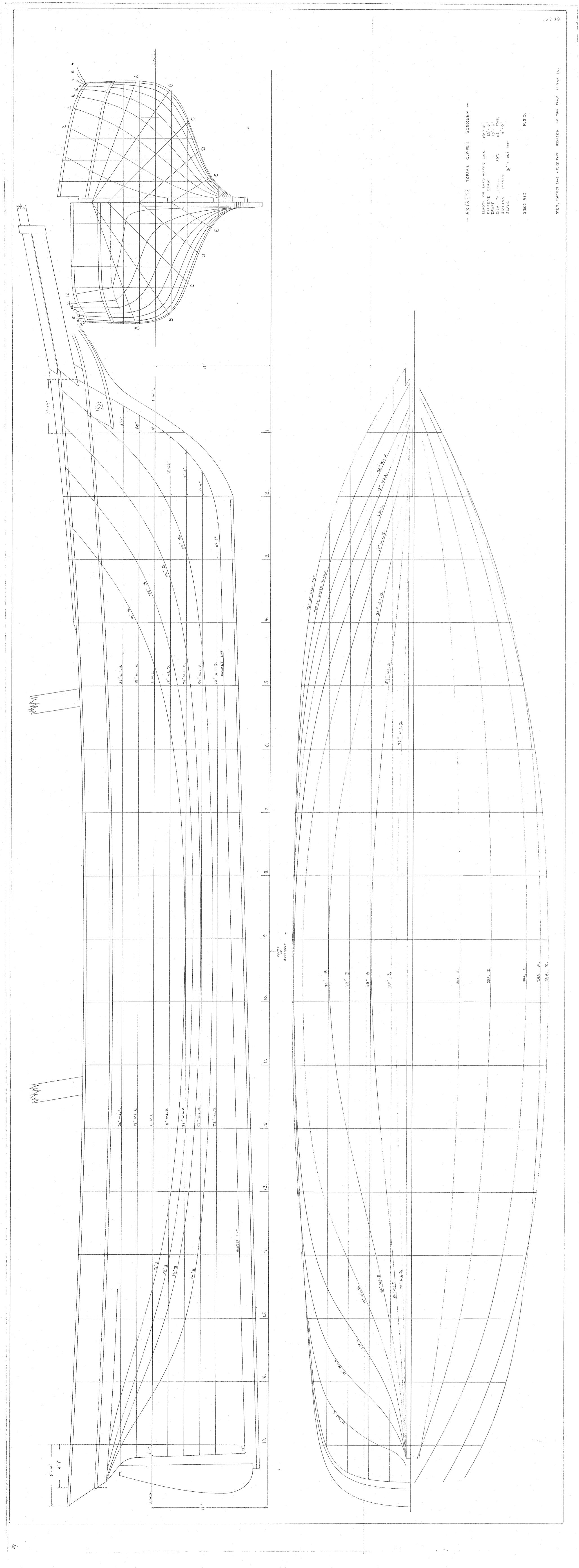Plans for the topsail schooner Shenendoah — Dominic Zachorne Ship Modeler