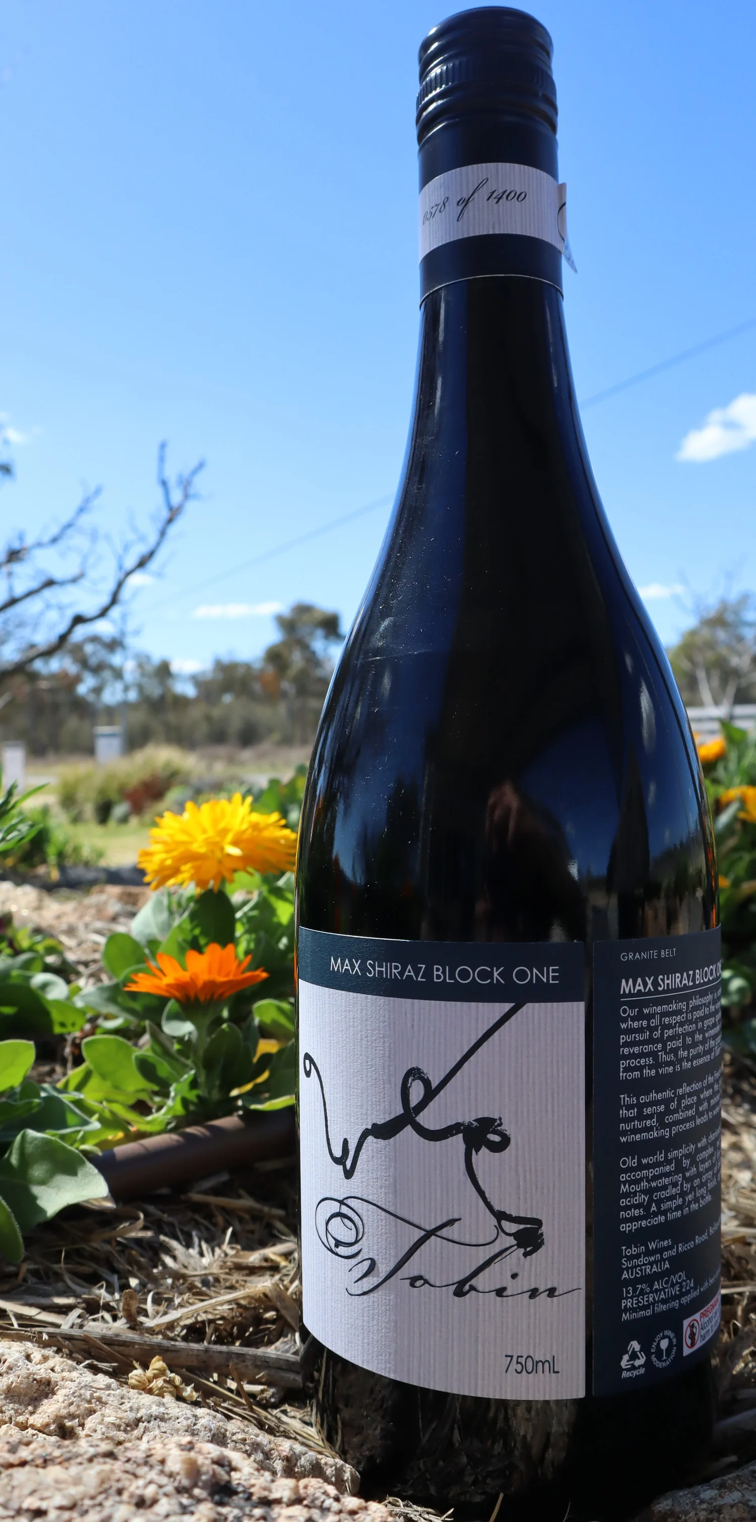 Max Shiraz BLOCK ONE — Tobin Wines