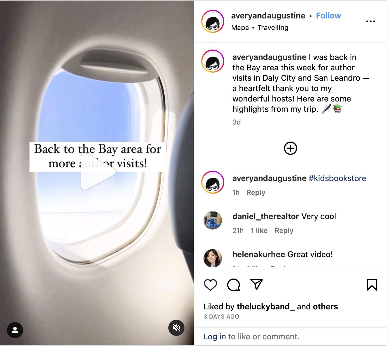 More Bay Area Author Visits — Avery & Augustine