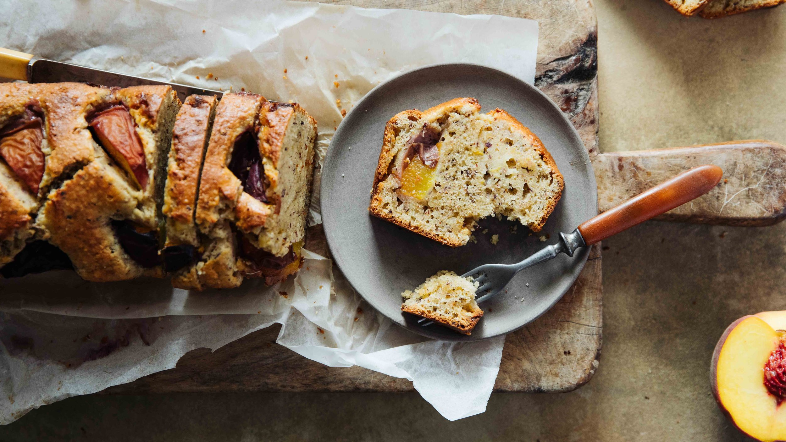 Pfirsichkuchen mit weißer Schokolade — Backstübchen