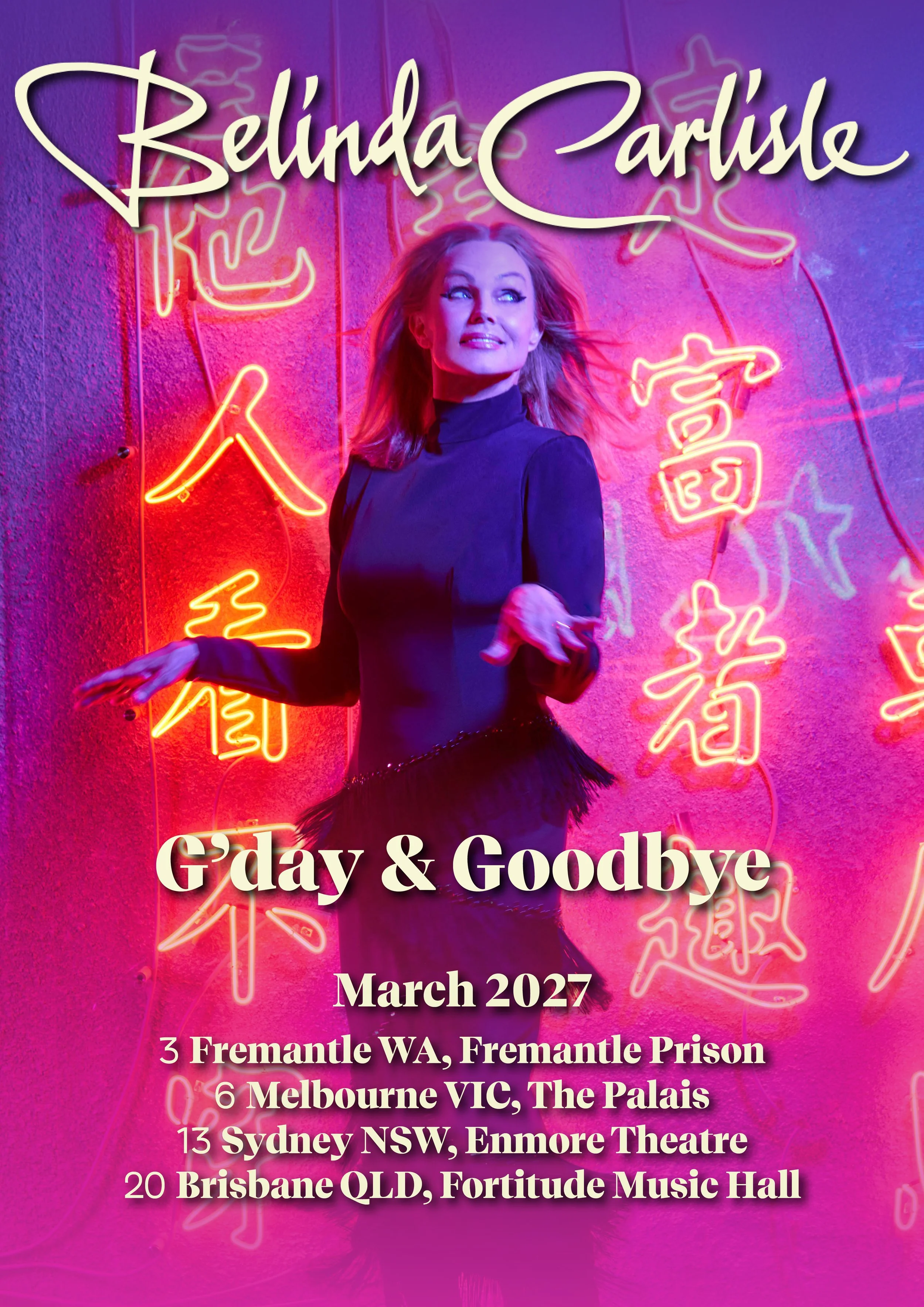 Ditch This Magazine - MUSIC LEGEND BELINDA CARLISLE ANNOUNCES “G’DAY ...