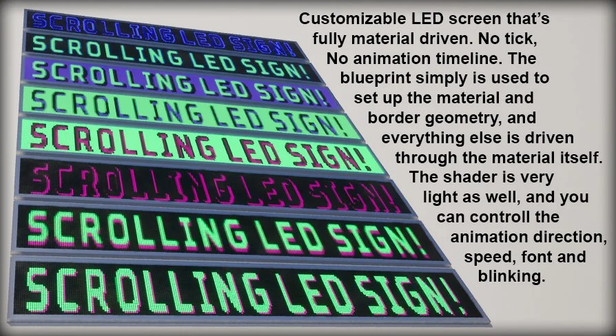 Scrolling LED sign for Unreal Engine — Christopher Albeluhn