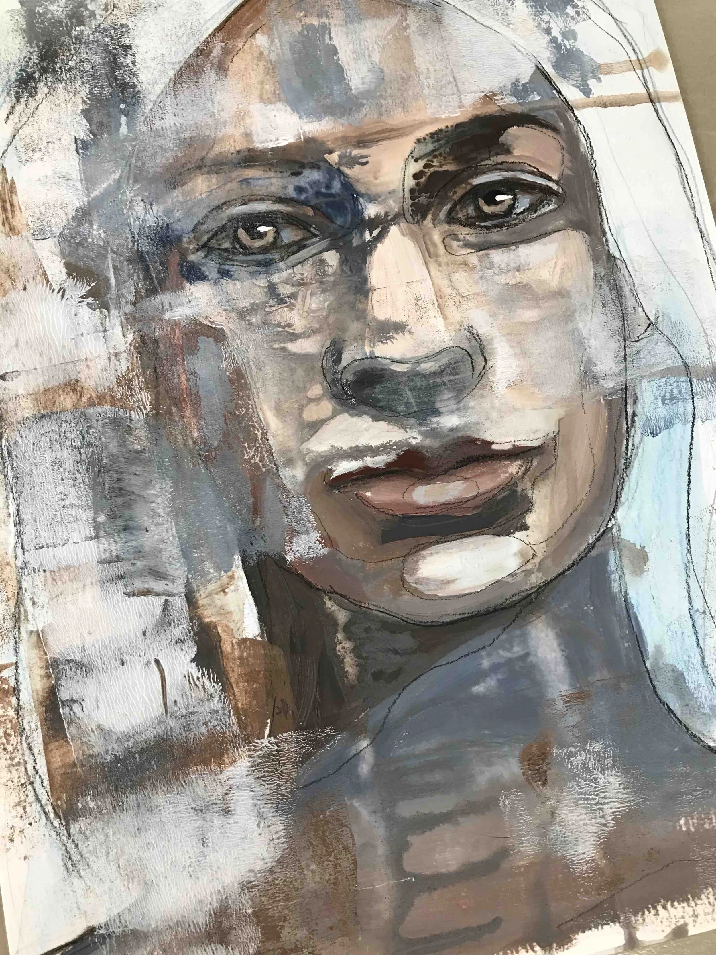 Expressive Pastel Portraits