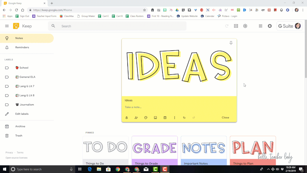 How To Organize Your Life with Google Keep: Pinned Checklists, Custom ...