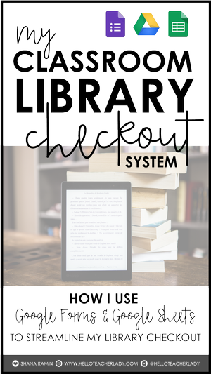 Easy Classroom Library Checkout System: Google Forms & Google Sheets ...