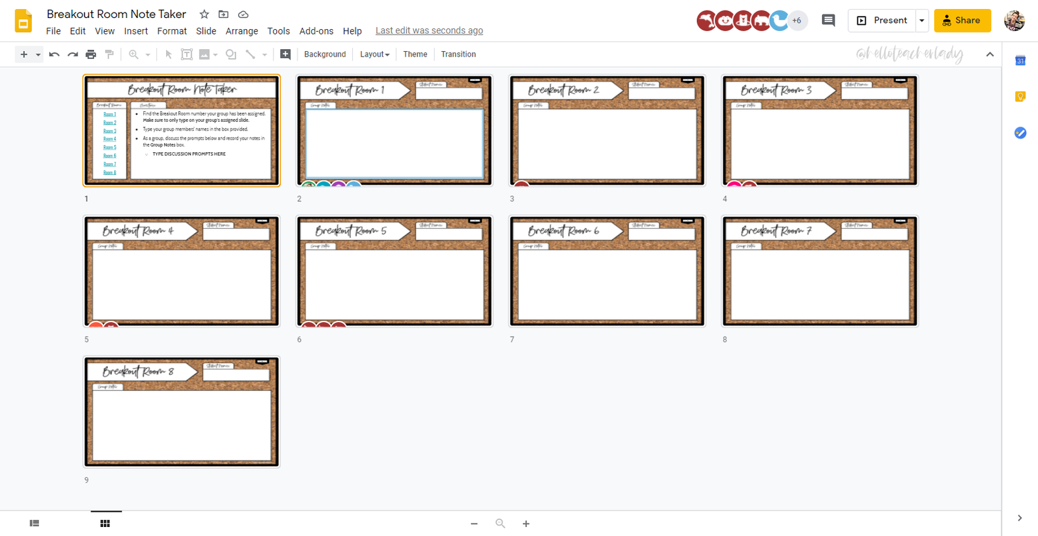 Create a Breakout Room Note Taker in Google Slides (+ FREE TEMPLATES ...