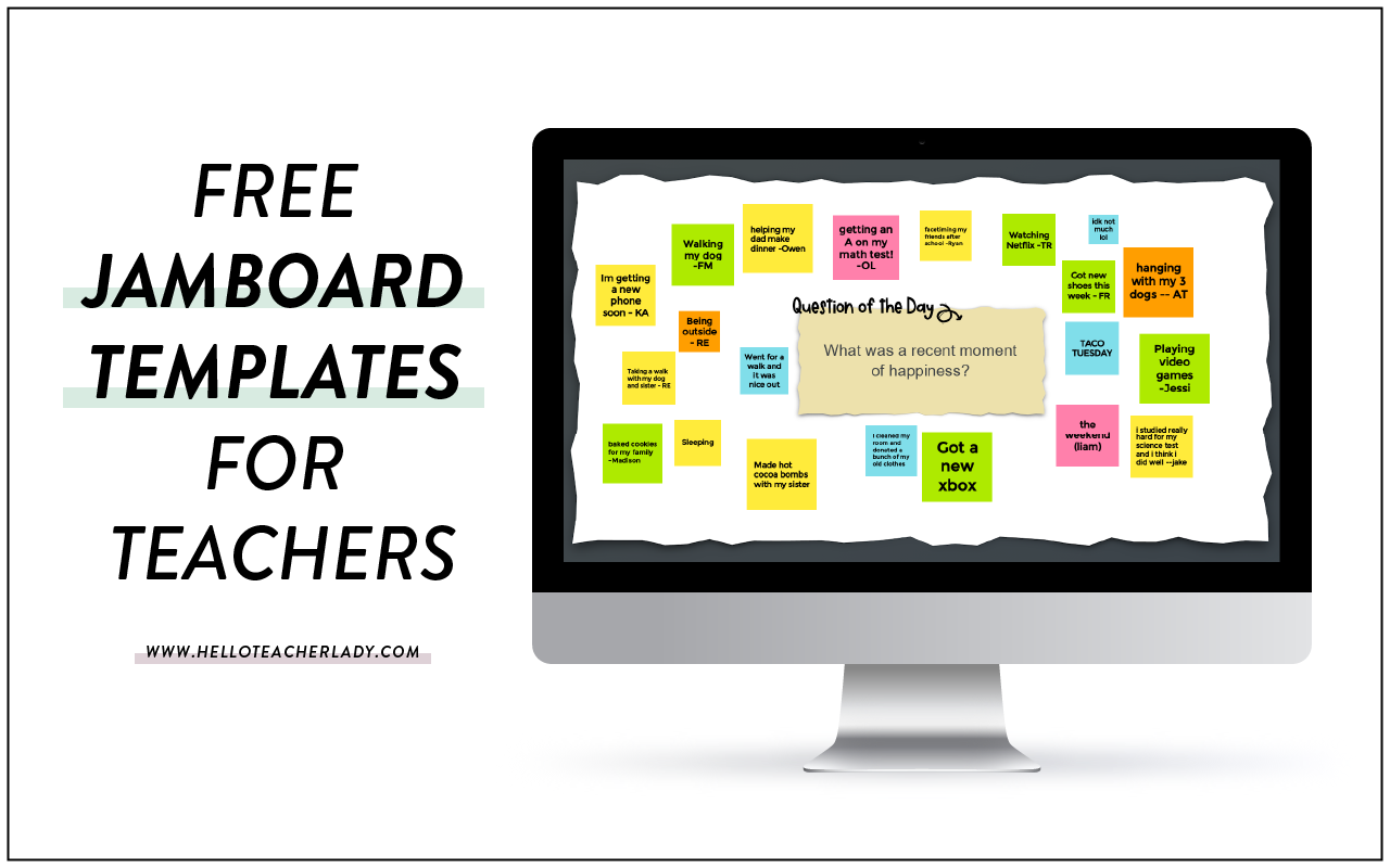 5 FREE Jamboard Templates for Teachers — helloteacherlady.com