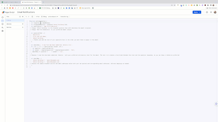 How to create a Google Form with conditional email notifications using Google Apps Script ...