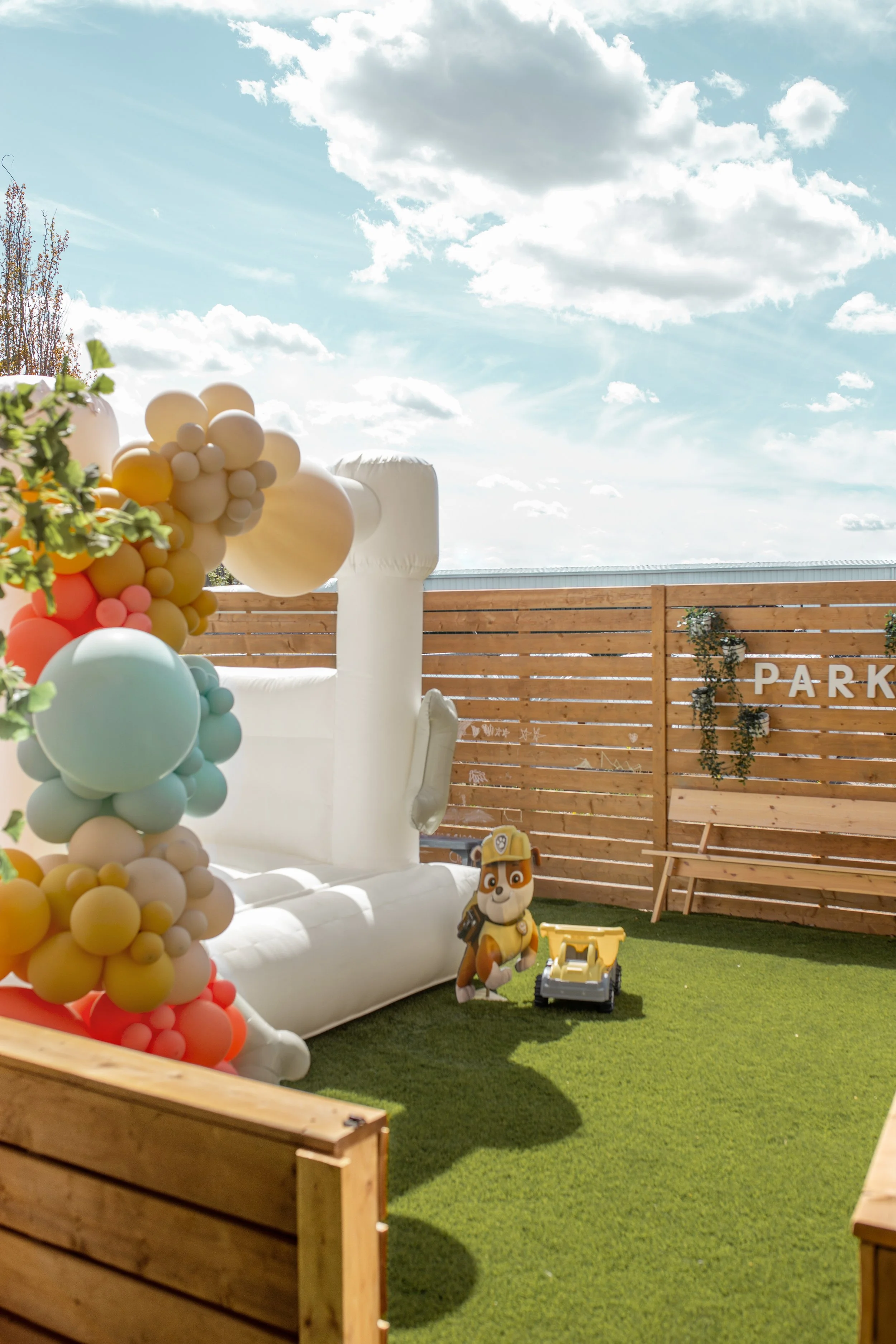 modern + minimal paw patrol inspired birthday party — emelbe design