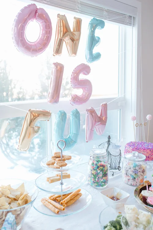 one is fun! a colourful first birthday party — emelbe design