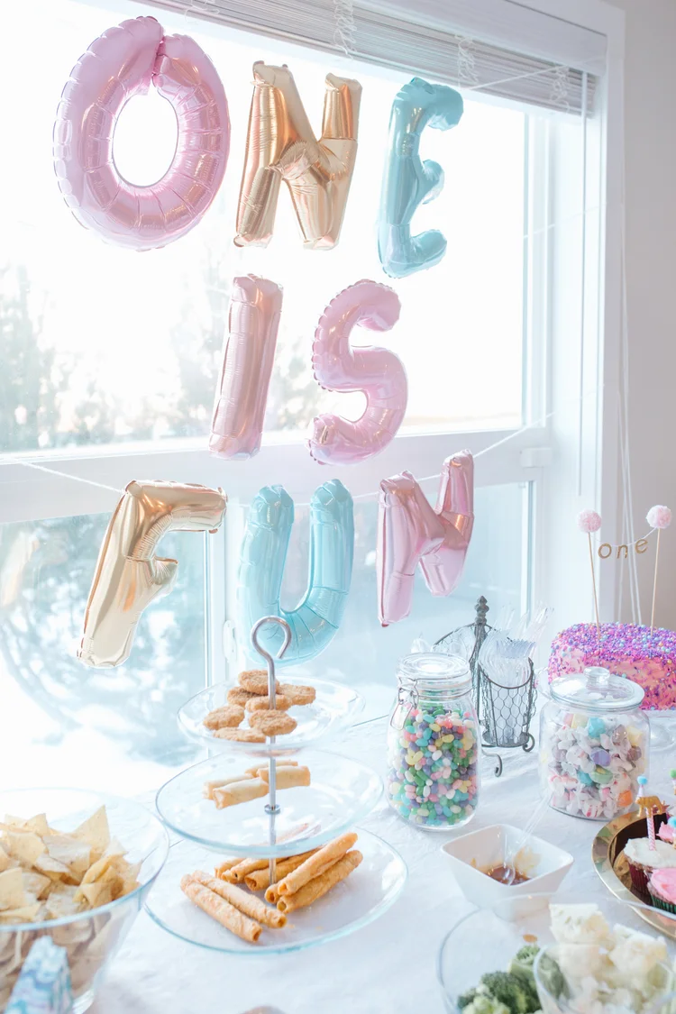one is fun! a colourful first birthday party — emelbe design