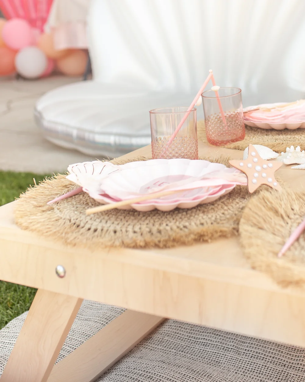 DIVE INTO FIVE modern pink mermaid pool party — emelbe design