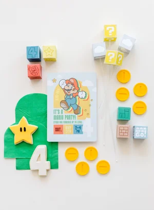 a modern Super Mario Party: Fun Décor, Mario Kart Race & Themed ...