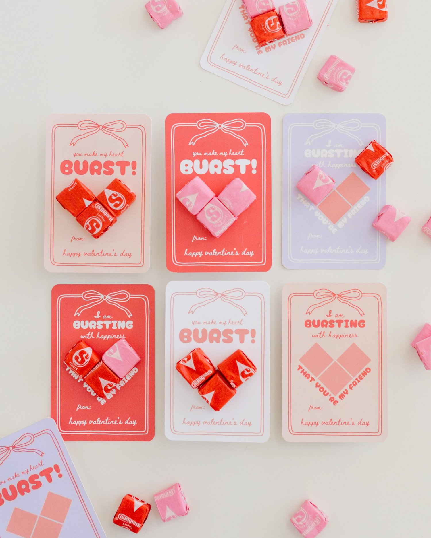 STARBURST classroom valentines — emelbe design