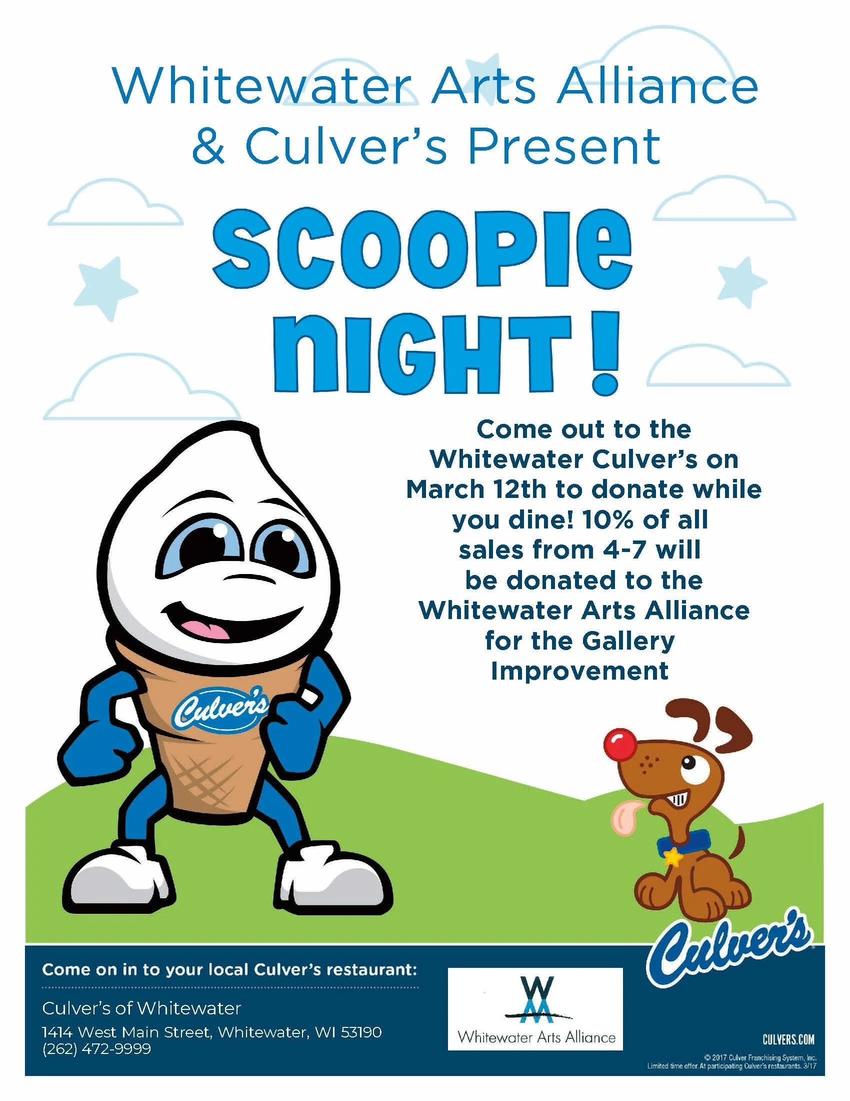 Scoopie Night (March) — Whitewater Arts Alliance