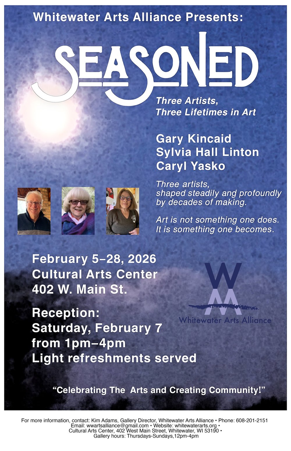 Seasoned: Three Artists, Three Lifetimes in Art (February) — Whitewater ...