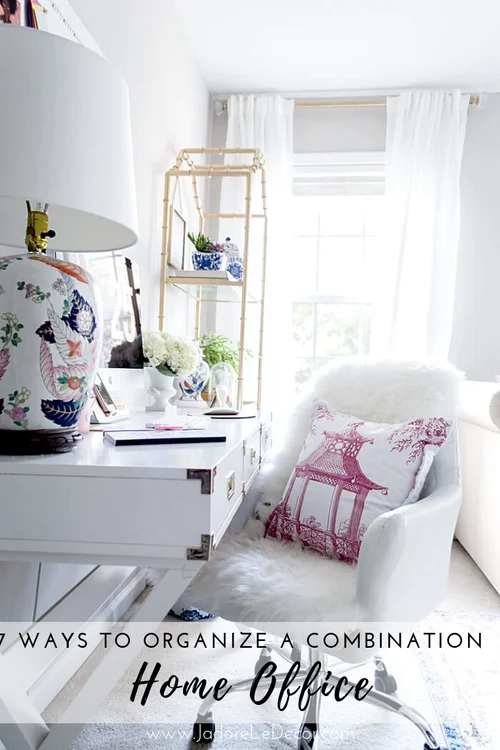 7 Sure-Fire Ways to Organize a Combination Office | J'adore le Décor