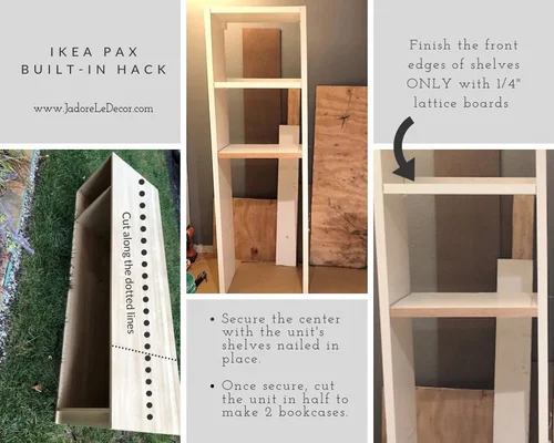 An IKEA Pax Hack - How to Make 2 Stunning Built-ins from One Unit | J ...