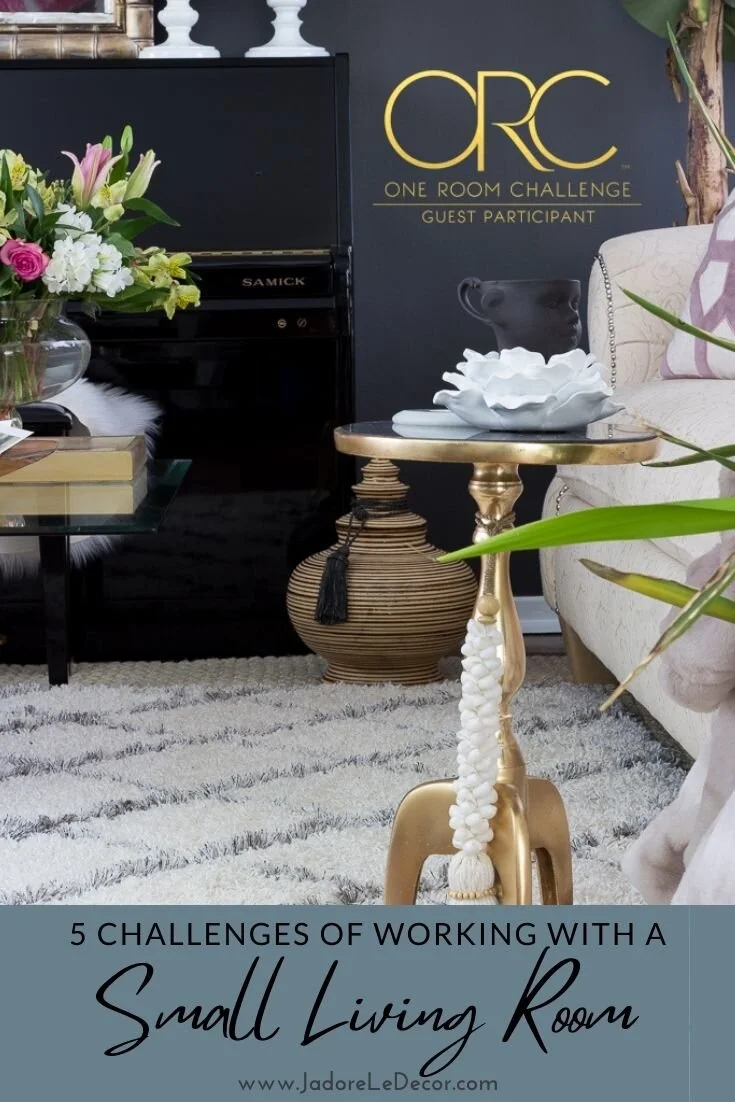 One Room Challenge - 5 Unique Small Living Room Challenges | J'adore le ...