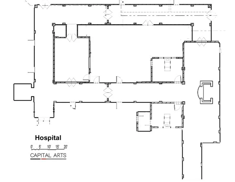 Hospital Standing Set — Capital Arts Stages and Standing Sets