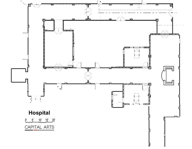 Hospital Standing Set — Capital Arts Stages and Standing Sets