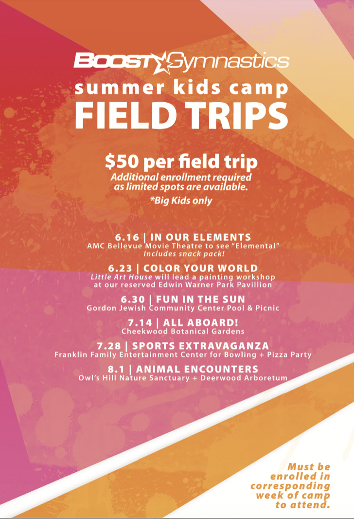 CAMPS — Boost Gymnastics