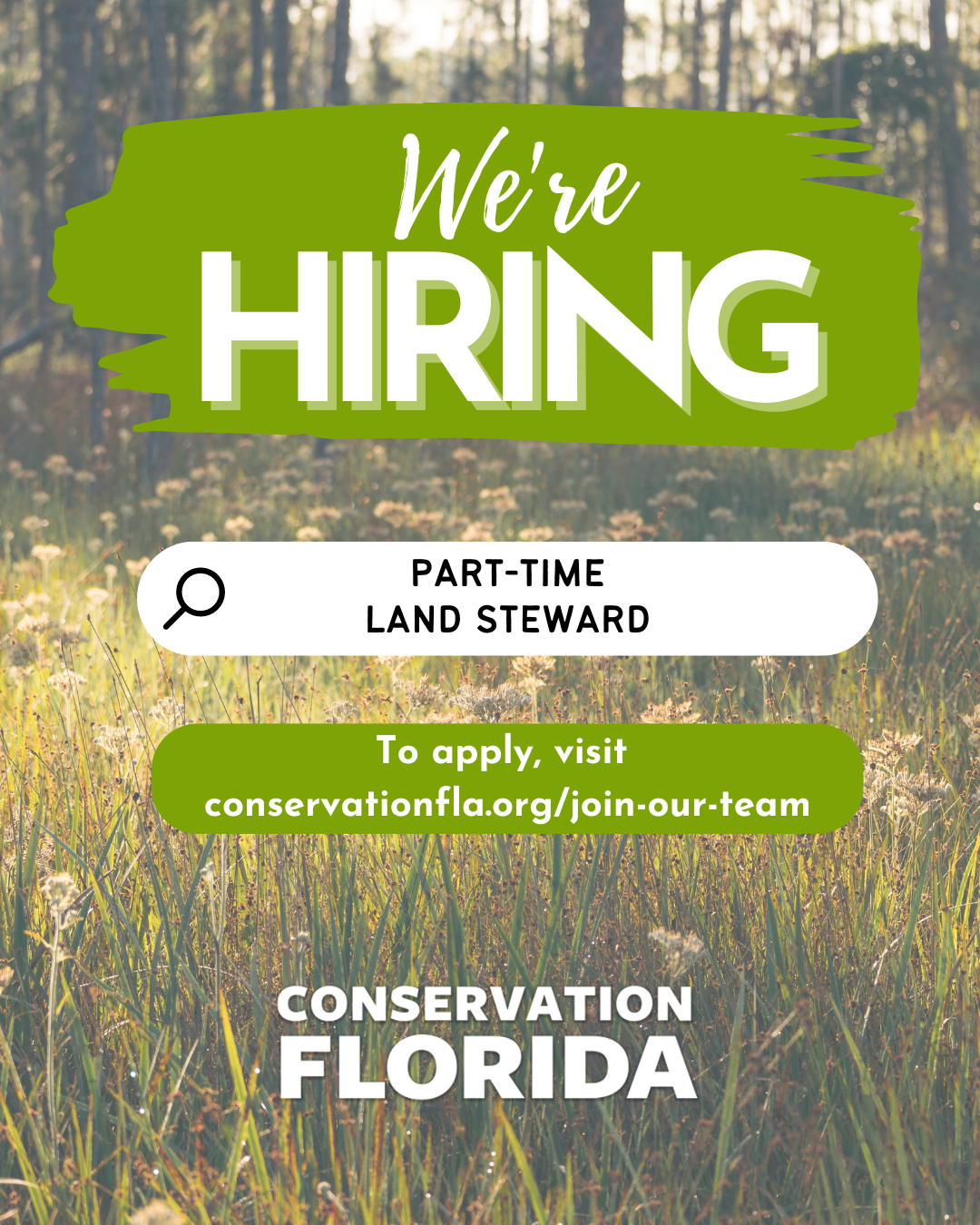 Join Our Team — Conservation Florida