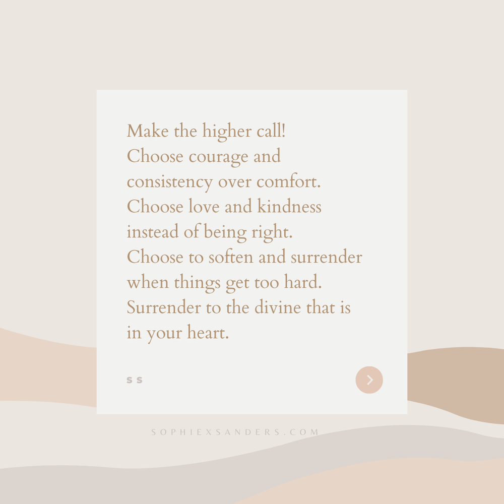 Make The Higher Call — SOPHIE SANDERS | Yoga, IVF Support, Self Care ...
