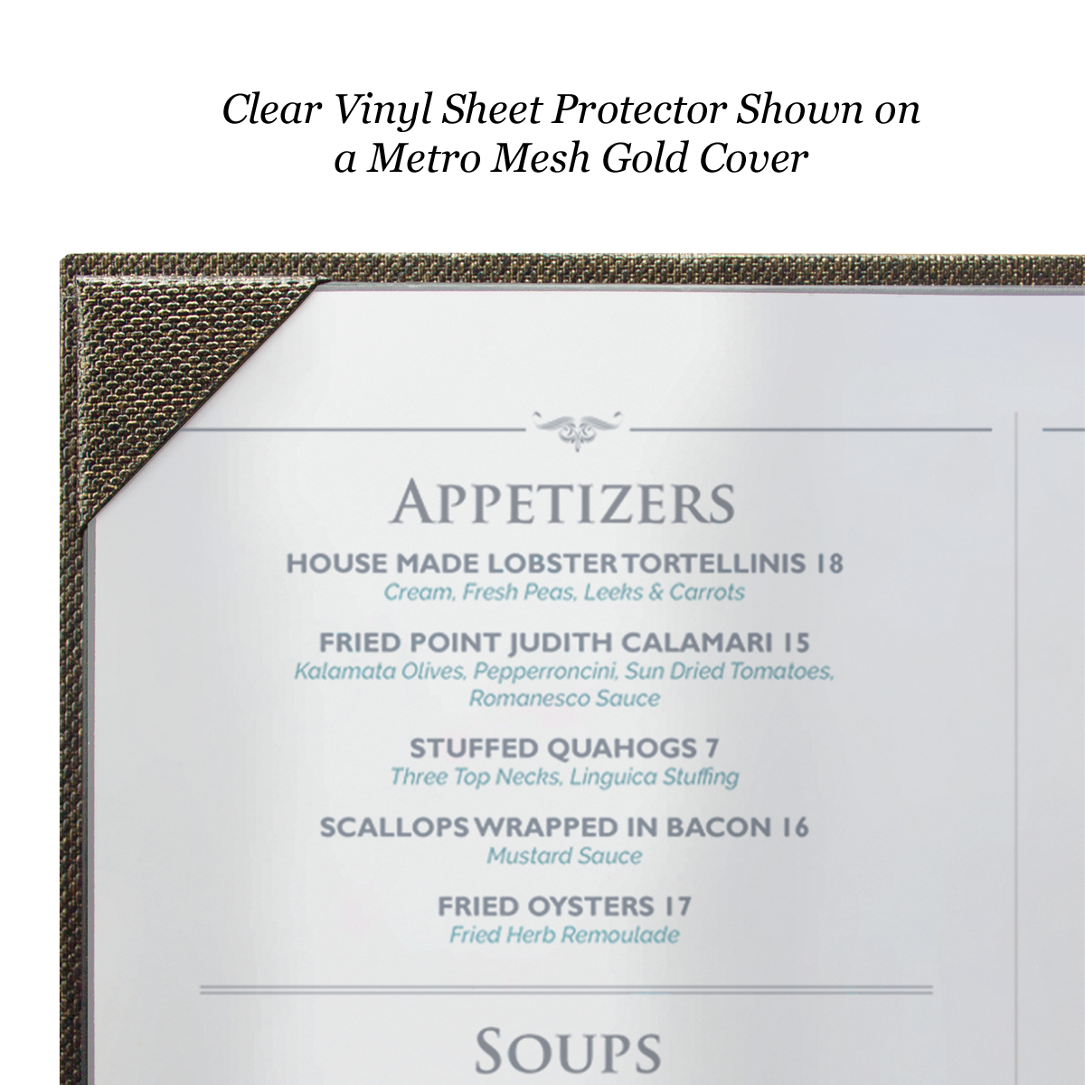 Clear Vinyl Sheets — Risch Menu Covers & More