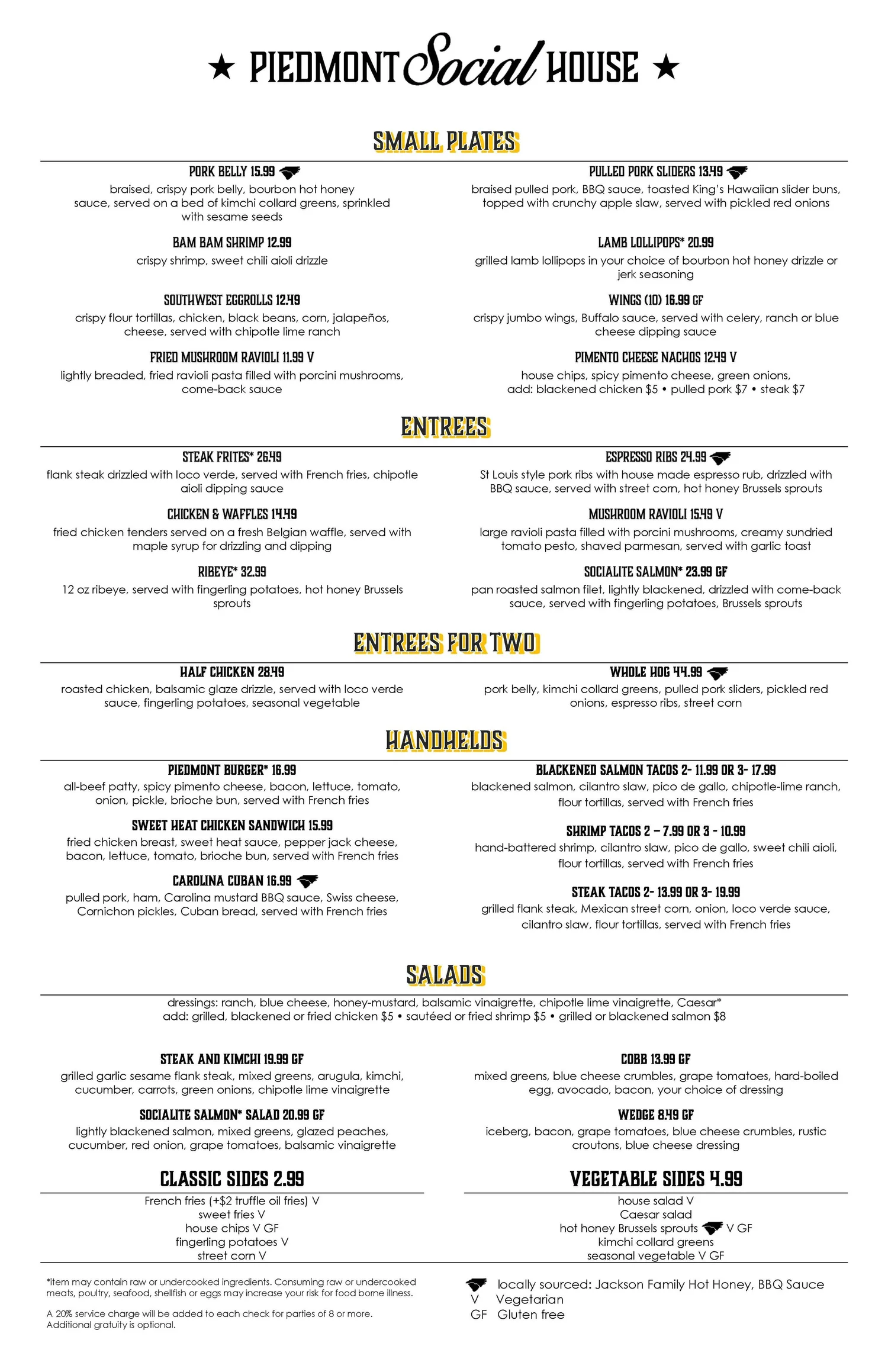 Restaurant & Dining in Ayrsley Charlotte | Piedmont Social House ...