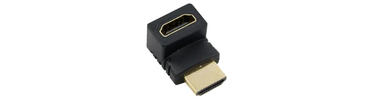 HDMI Plug / Socket Adaptor (Gold) — GJ Electronics