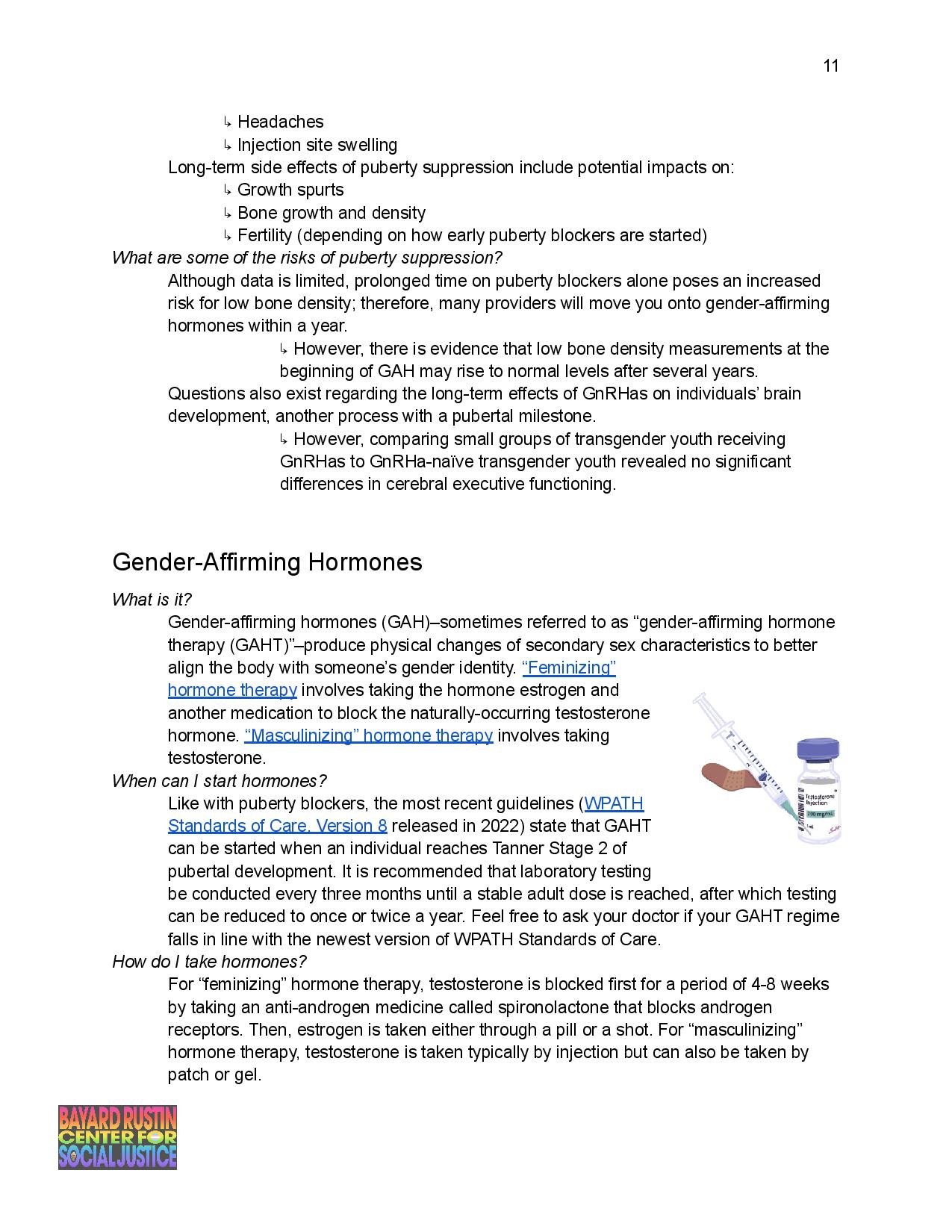 Trans Healthcare Roadmap — Bayard Rustin Center for Social Justice ...
