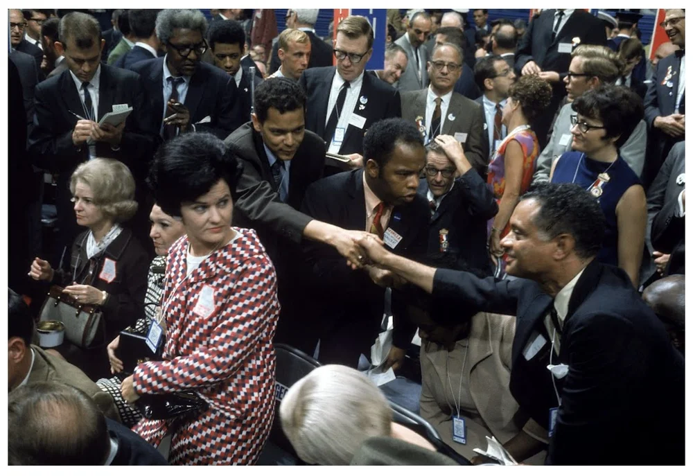 Bayard Rustin at the 1968 Democratic National Convention with Julian ...
