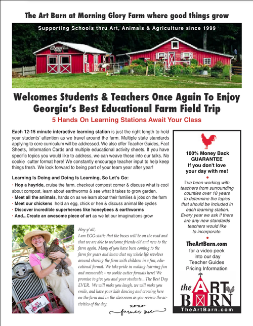 On-site field trip — the Art Barn