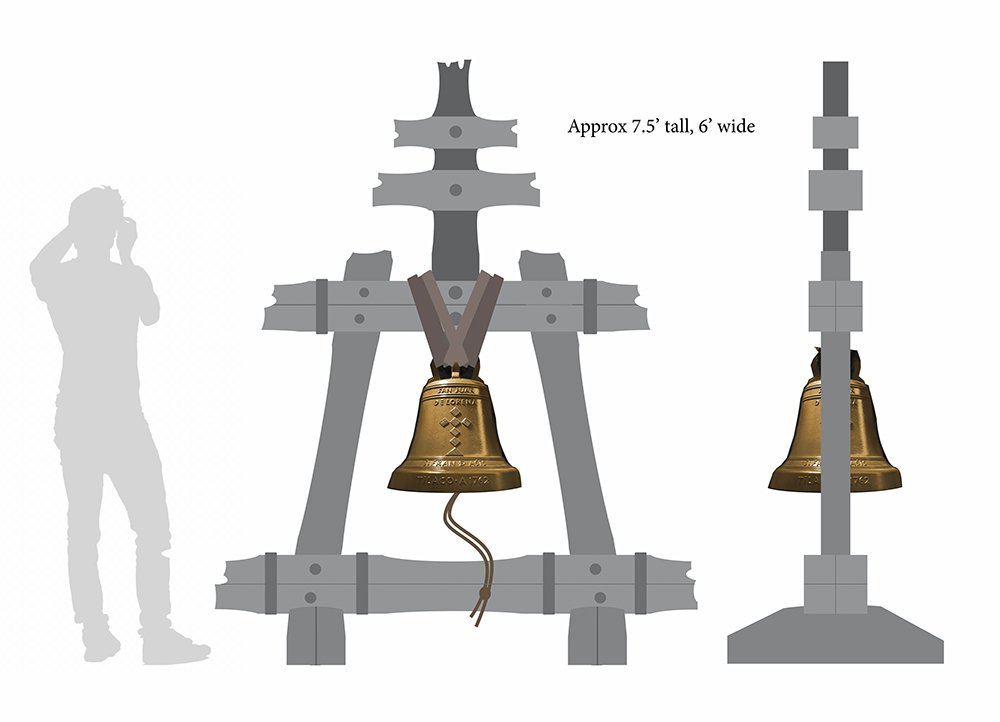 Riverside Raincross Bell Stands & Antique Mission Bells for sale ...