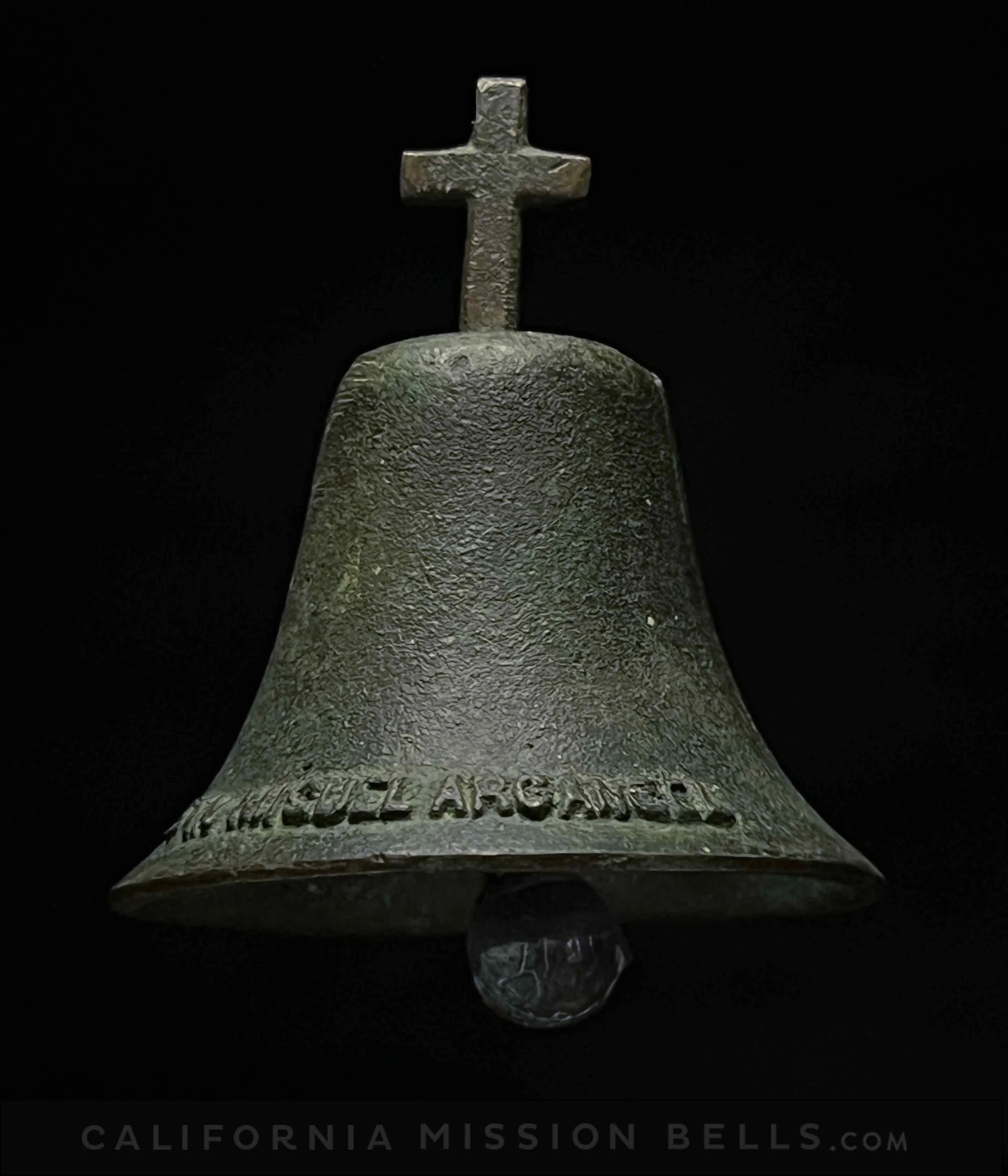 Antique Mission San Miguel Arcángel Souvenir Handbell — California ...
