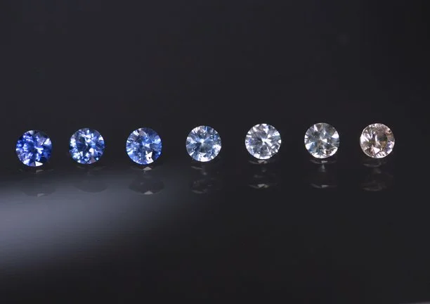 0.27 ct. Benitoite Color Set - The Gem Trader Rare Gems — The Gem Trader